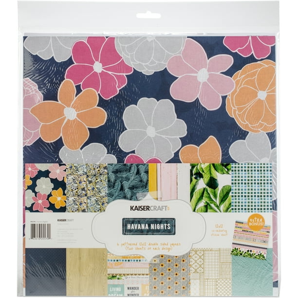 Kaisercraft Paper Pack 12"x12" 12/pkg-havana Nights - Walmart.com
