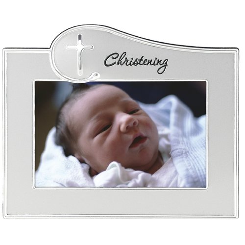 Malden Int Designs 4x6 Religious Picture Frame Christening Stamped ...
