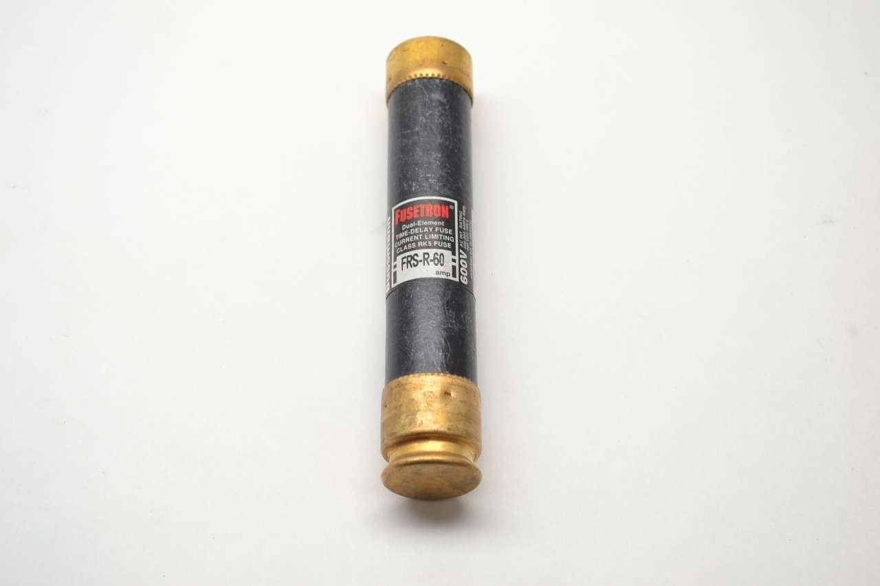 BUSSMANN FRS-R-60 FUSETRON DUAL-ELEMENT TIME-DELAY 60A AMP 600V-AC FUSE ...