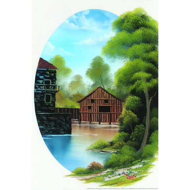 Bob Ross Country Time Art Print Painting Bob Ross Poster Bob Ross ...