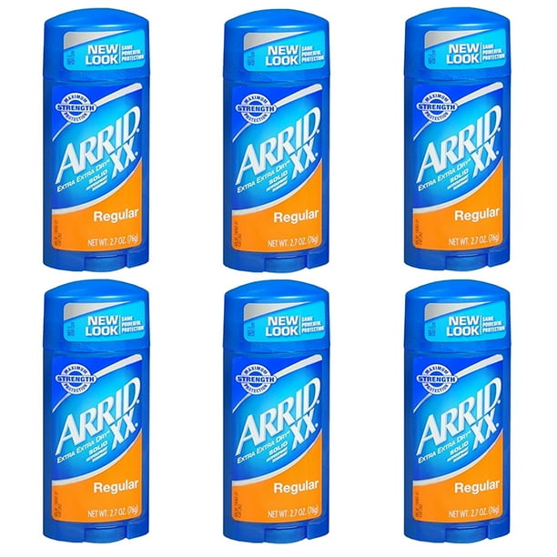 Pack of (6) Arrid XX Regular, Extra Extra Dry, Solid Antiperspirant ...