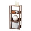 IRIS USA Bookshelf, 3 Shelf Open Wood Storage Bookcase Rack Unit, Brown ...