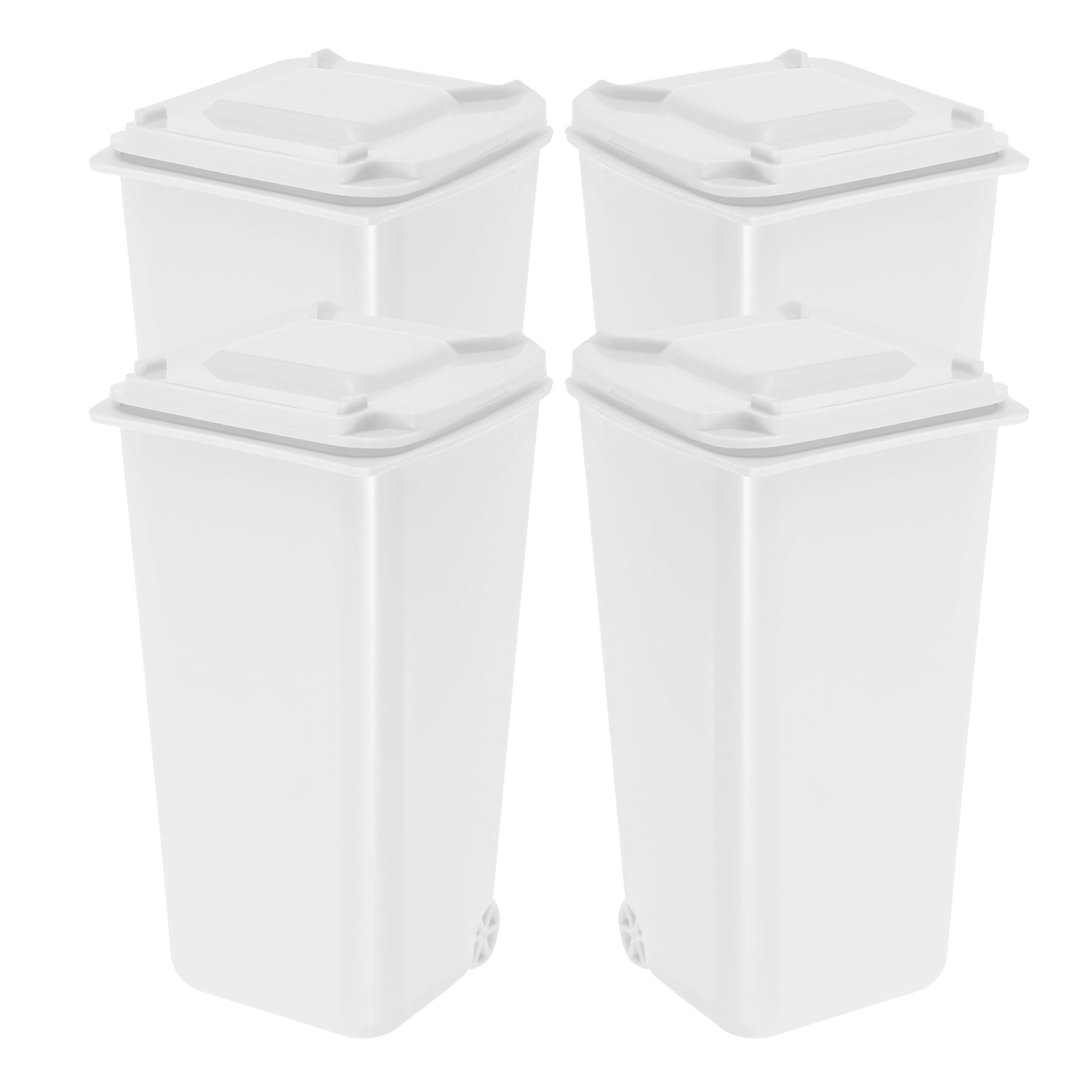 Click here for Ounona 4pack Tiny Garbage Can White Plastic Waste... prices