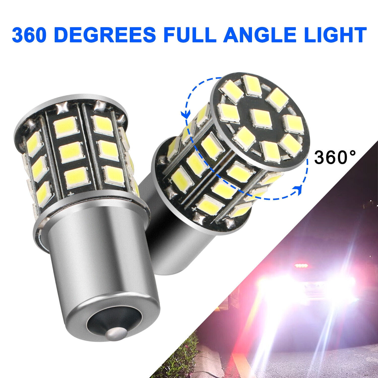 Liwarace 1157 33-SMD LED Tail Brake Stop Reverse Parking Turn Signal ...