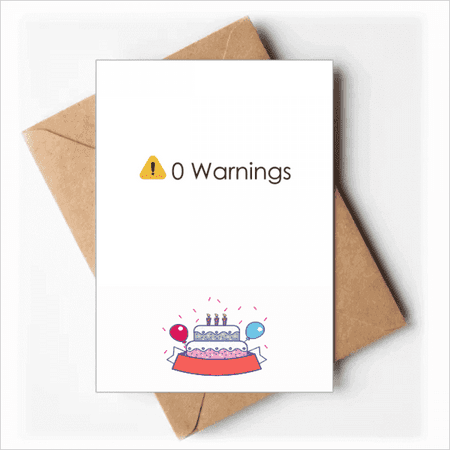 Programmer Interface No Warnings Happy Birthday Greeting Cards ...