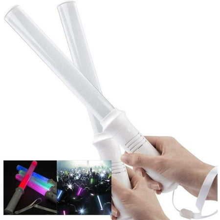 ALmi 2 Pack Multicolor LED Glow Sticks,15 Color Changing 2 Lighting ...