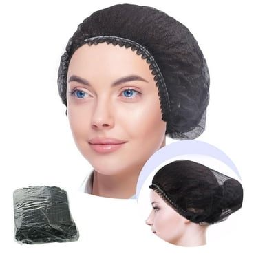 ProtectX 500 Pack Purple Disposable Hair Nets, Elastic Head Cover ...