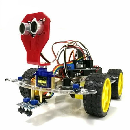 WiFi Control 2 Tracking Obstacle Avoidance Intelligent Robot Car ...