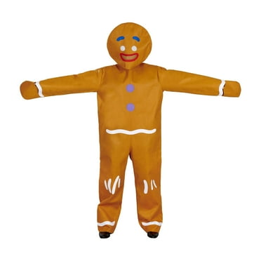 Shrek Gingerbread Warrior Man Adult Halloween Costume - Walmart.com