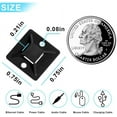 Zip Tie Mounts - Small Cable Tie Adhesive Mount, 3/4in black 100PCS ...