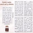 3sets 4 Sheets PVC Adhesive Stickers Set Spice Tag Stickers for DIY ...