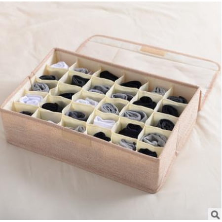 Underwear Storage Box, Sock Sorting Chest 30 Gauges Washable Pantie ...