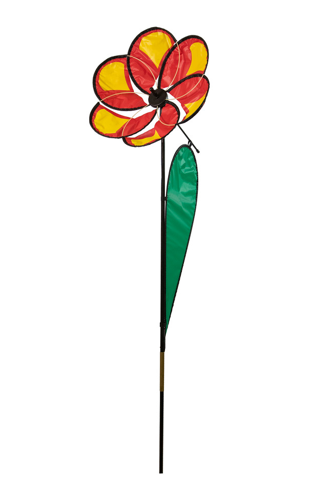 Wind Fairy Small Red Daisy Flower Spinner - Colorful Flower Spinner for ...