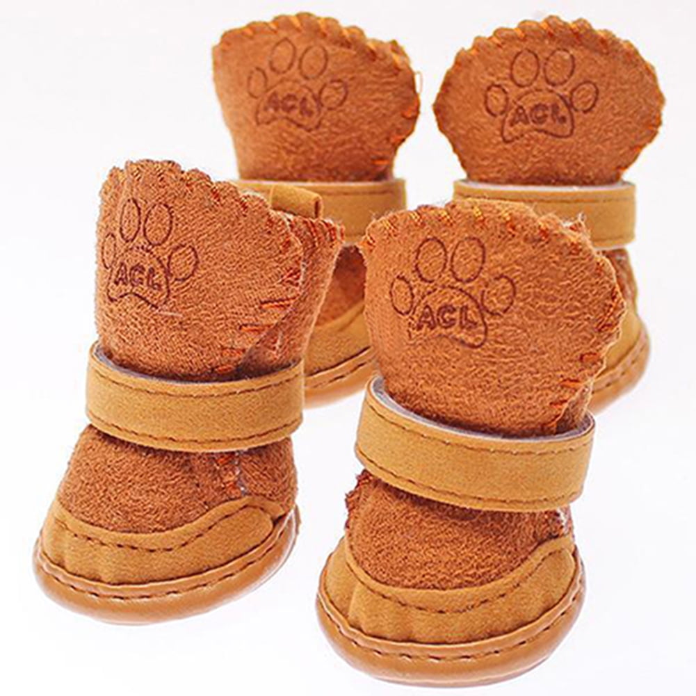 Click here for Flmtop Winter Small Dog Boots Anti-Slip Puppy Shoe... prices