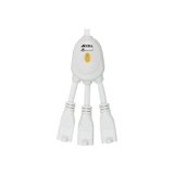 3FT POWERSQUID JR 3 TO 1 CORD OUTLET MULTIPLIER WHITE - Walmart.com
