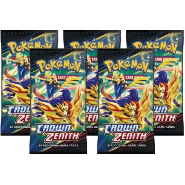 Pokemon TCG: Crown Zenith Booster Packs [LOT OF 5 PACKS] - Walmart.com