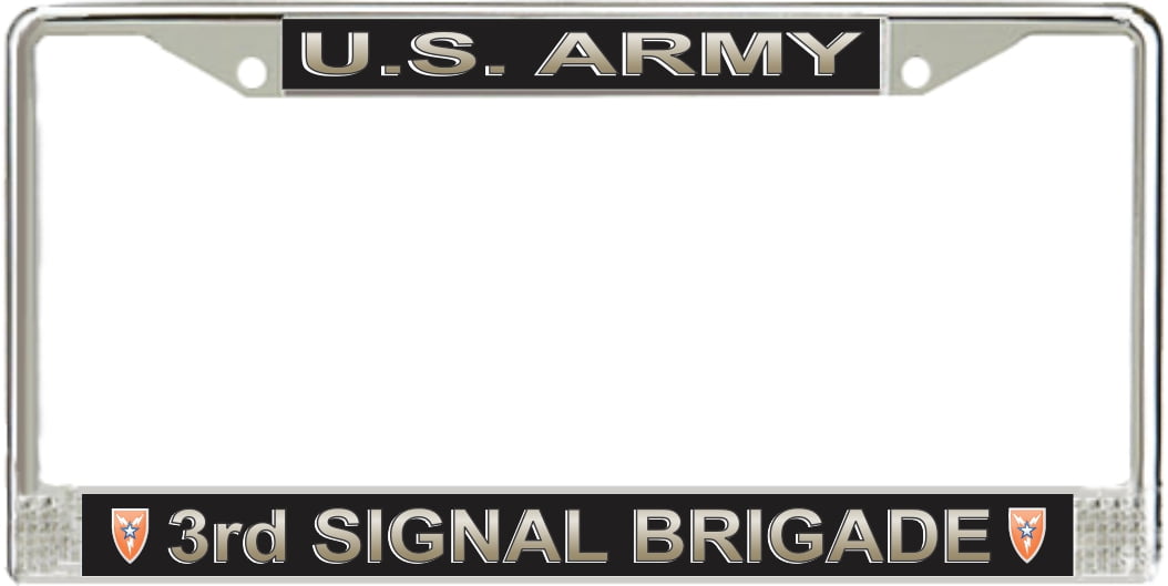 U.S. Army 3rd Signal Brigade License Plate Frame - Walmart.com