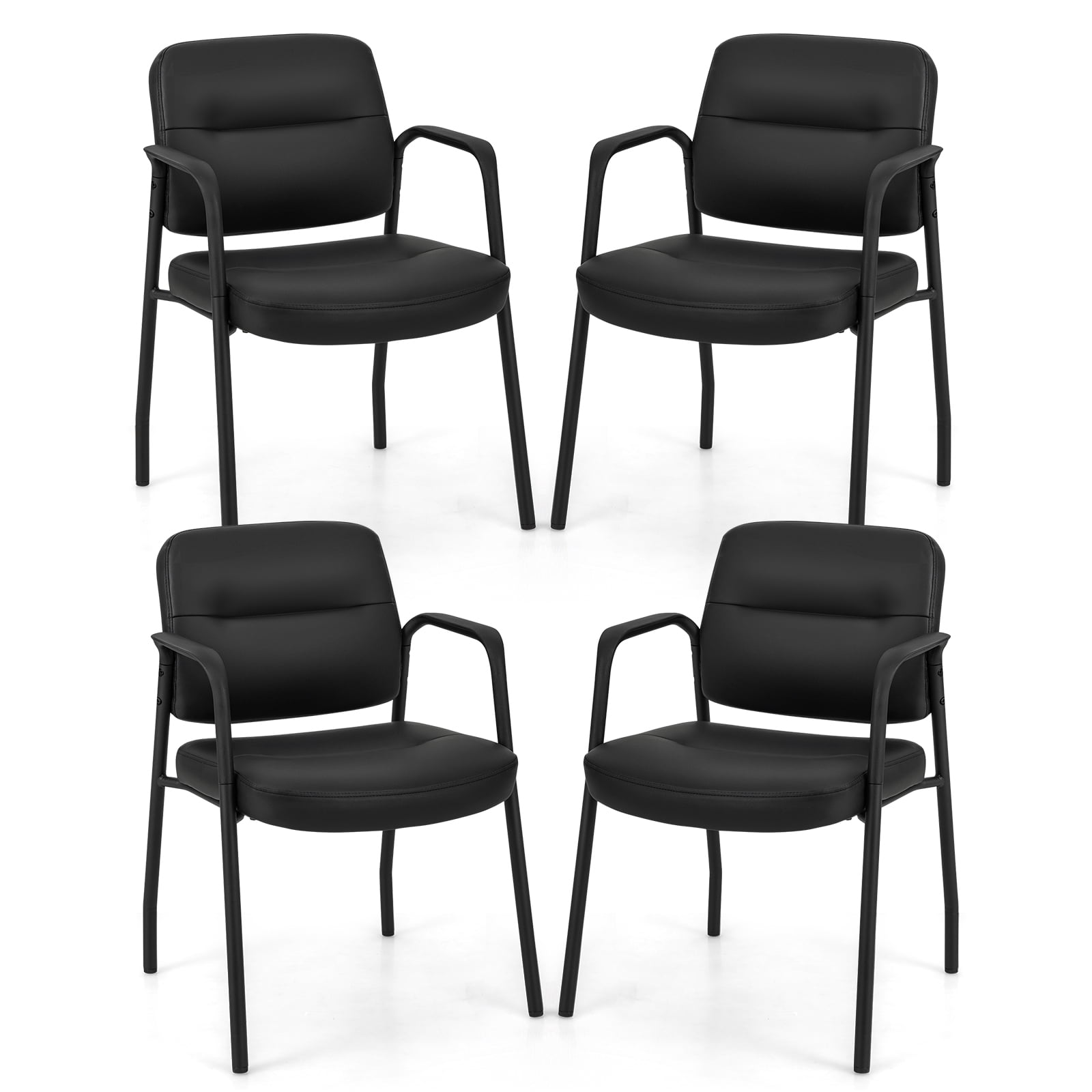 Click here for Costway Waiting Room Chair No Wheels Set Of 4 With... prices