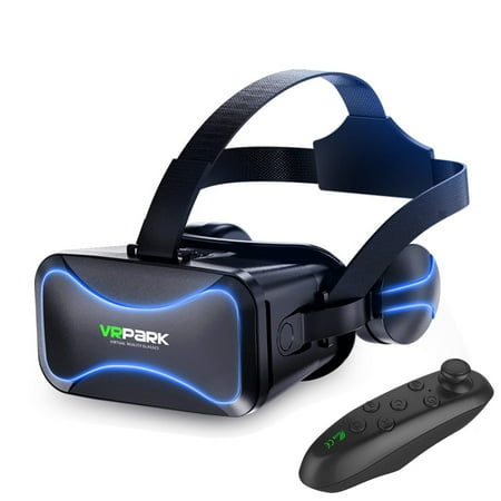VR Headset with Remote Controller 3D Glasses Virtual Reality Headset ...