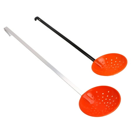 Ice Fishing Strainer Scoop, Plastic Handle Portable Ice Fishing Ladle ...