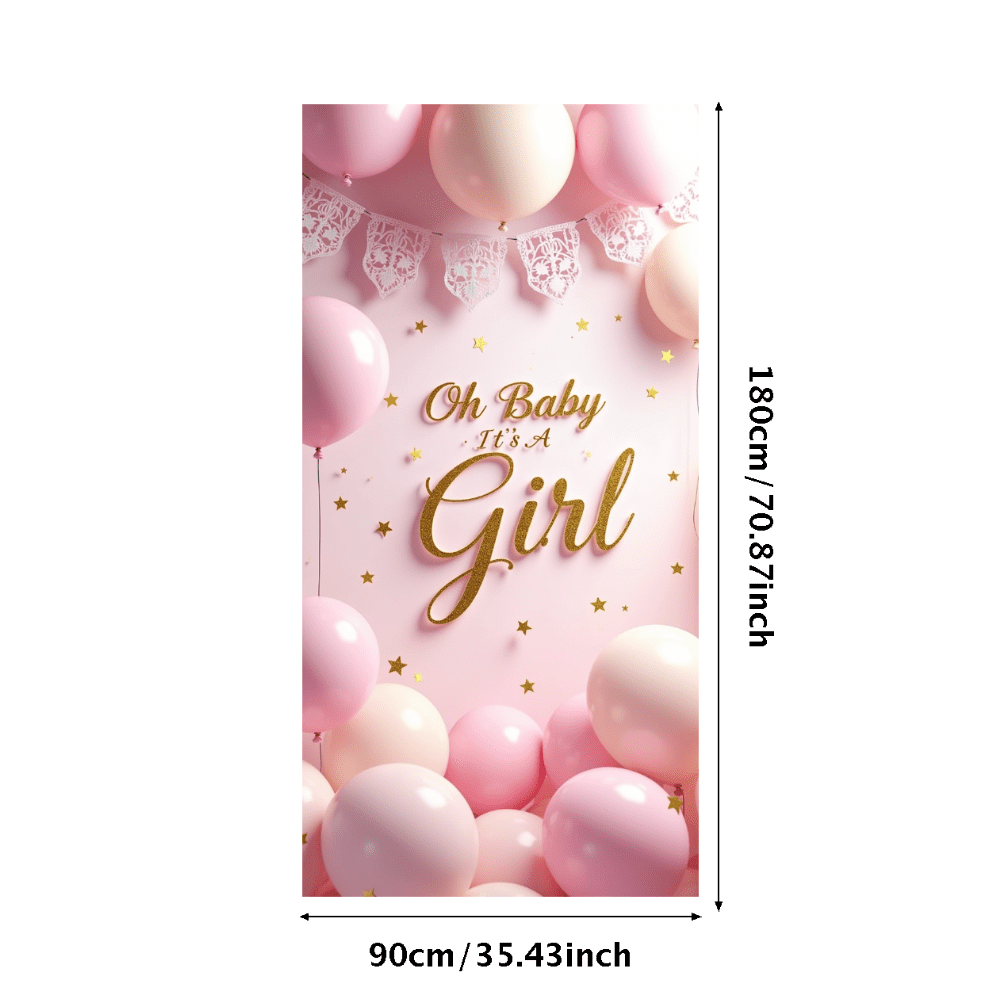 Click here for Yezdix Baby Shower Backdrop Baby Girl Announcement... prices