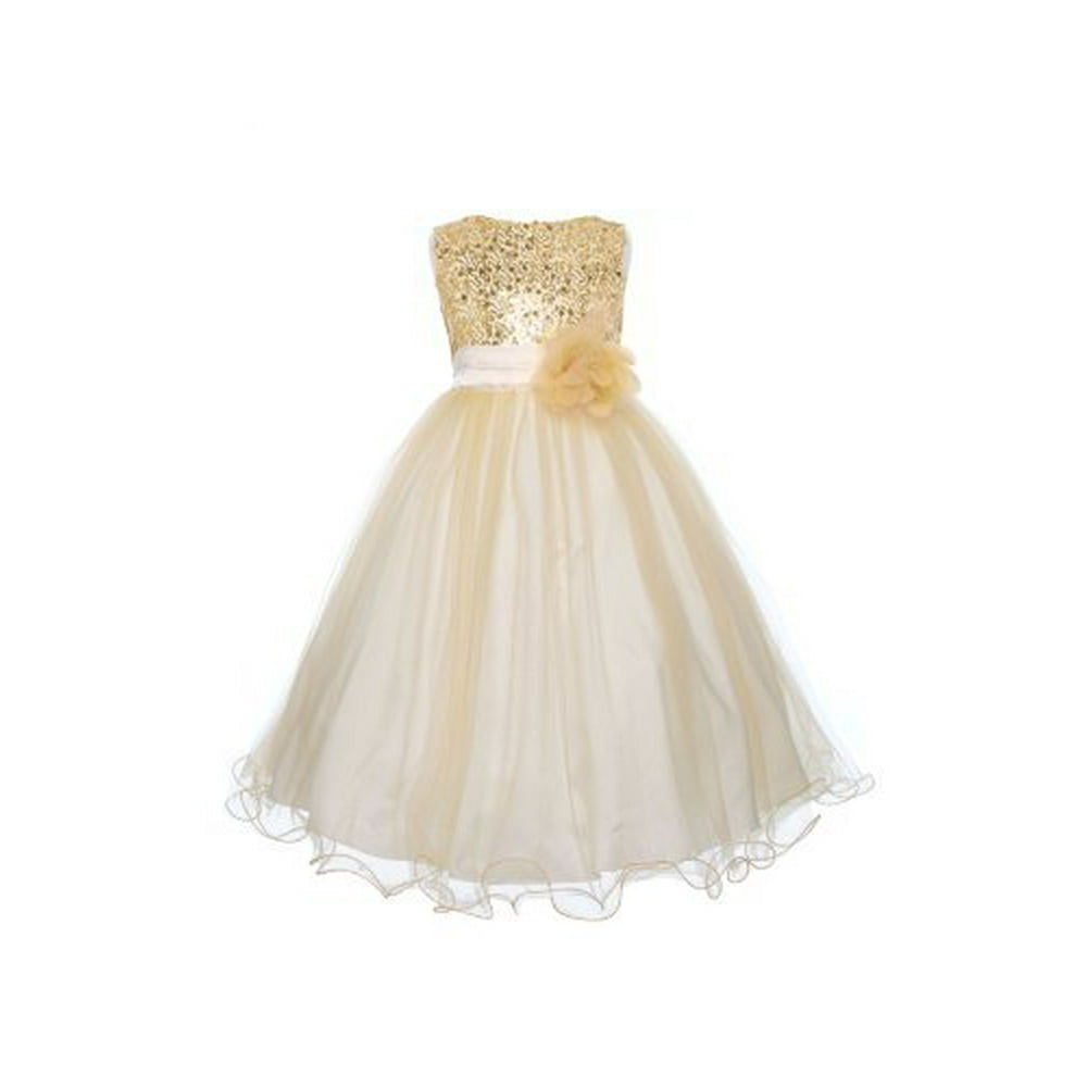 Absolutely Beautiful Sequined Bodice with Double Tulle Skirt Party ...