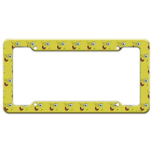 SpongeBob Winking Face License Plate Tag Frame - Walmart.com