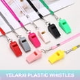 Uxcell Plastic Whistles with Lanyard, Training Sports Gather Whistles ...
