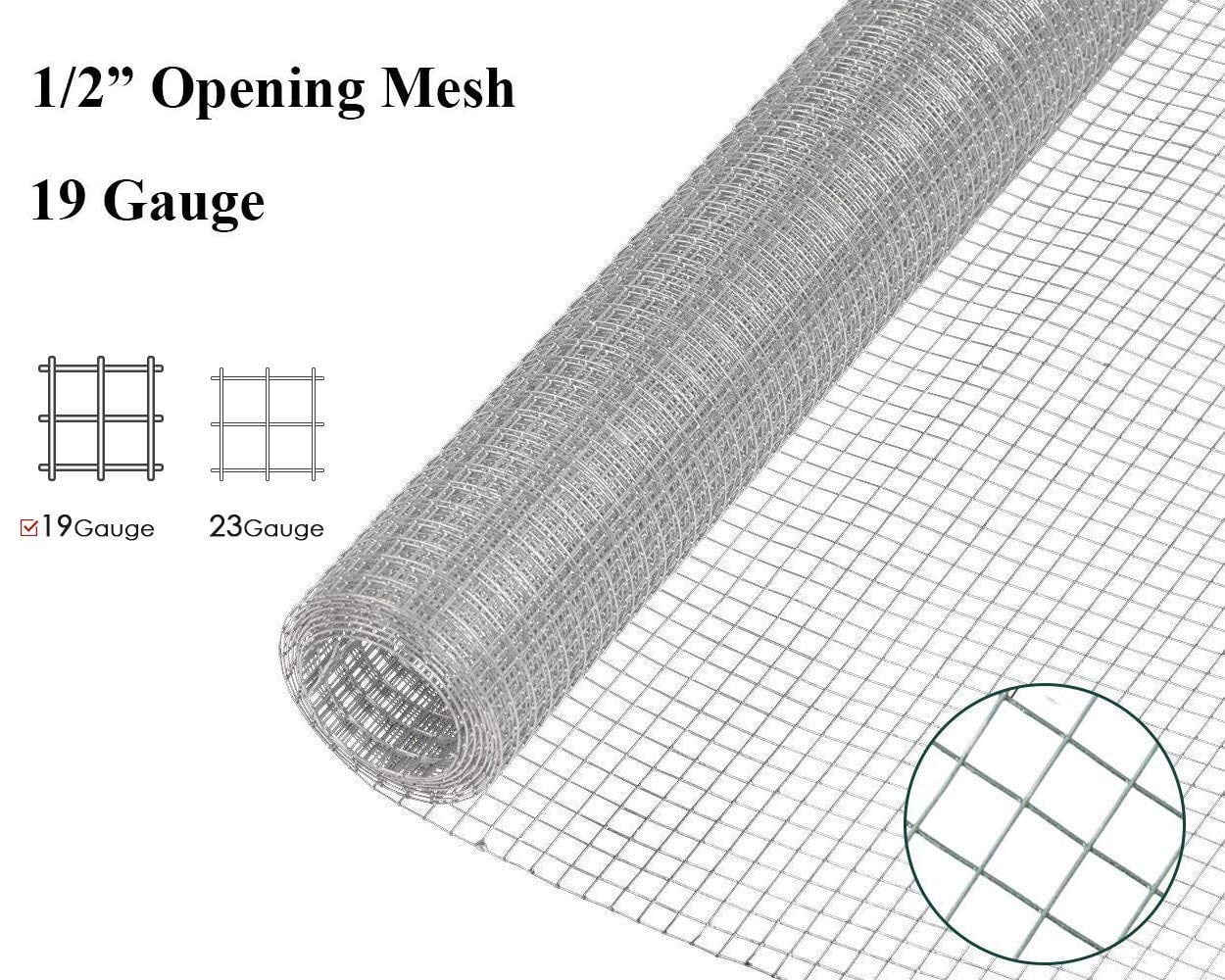 V Gard 1/2-Inch Square Mesh Hardware Cloth 19 Gauge Galvanized Fence 36 ...