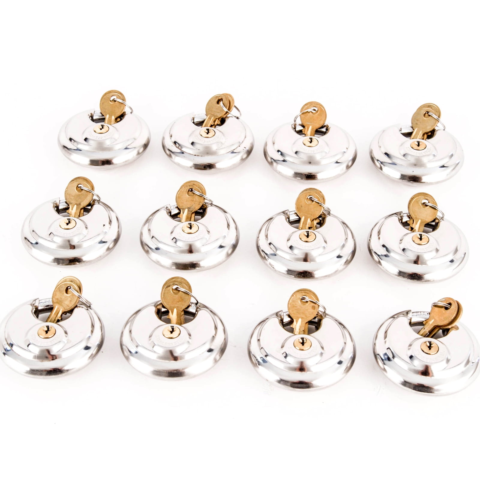 Red Hound Auto 12 Stainless Steel Armor Disc Padlocks Trailer/Self ...