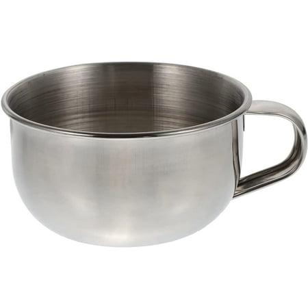 Shaving Bowl Set, Stainless Steel Shaving Mug Container Shaving Cream ...