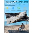 Black Marble Sun Shade Sail 14'X18' Gold Line Modern UV Block Outdoor ...