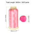 Uxcell Polyester Embroidery Thread and Thread Spools Savers Kit ...