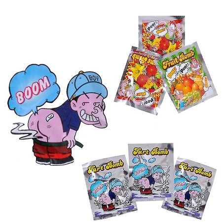 10pcs/set Funny Fart Bomb Bags Stink Bomb Smelly Shock Toy Gags ...