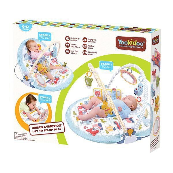 Click here for Yookidoo Baby Gym Lay To Sit-Up Playmat. 3-In-1 Ne... prices