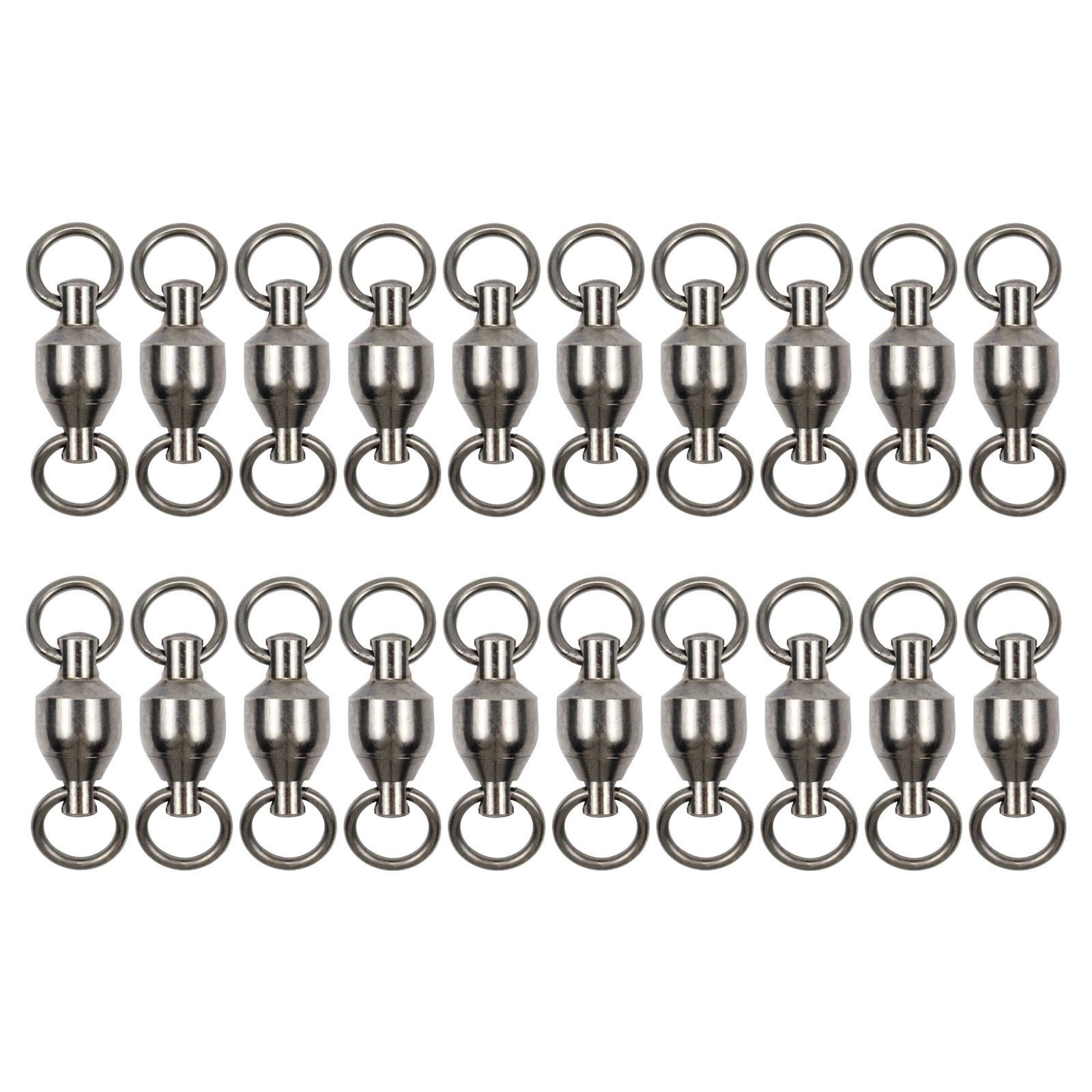 Fishing Barrel Swivels - 20pcs Rolling Ball Bearing Fishing Swivel with ...