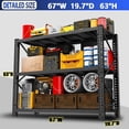 40"Wx78"H Utility Kitchen Shelves,6 Tier Shelving Unit,3300LBS Metal ...