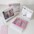 NEXAVKPR 3Inches Mini Calendar Photo Album Standing Picture Album Clear ...