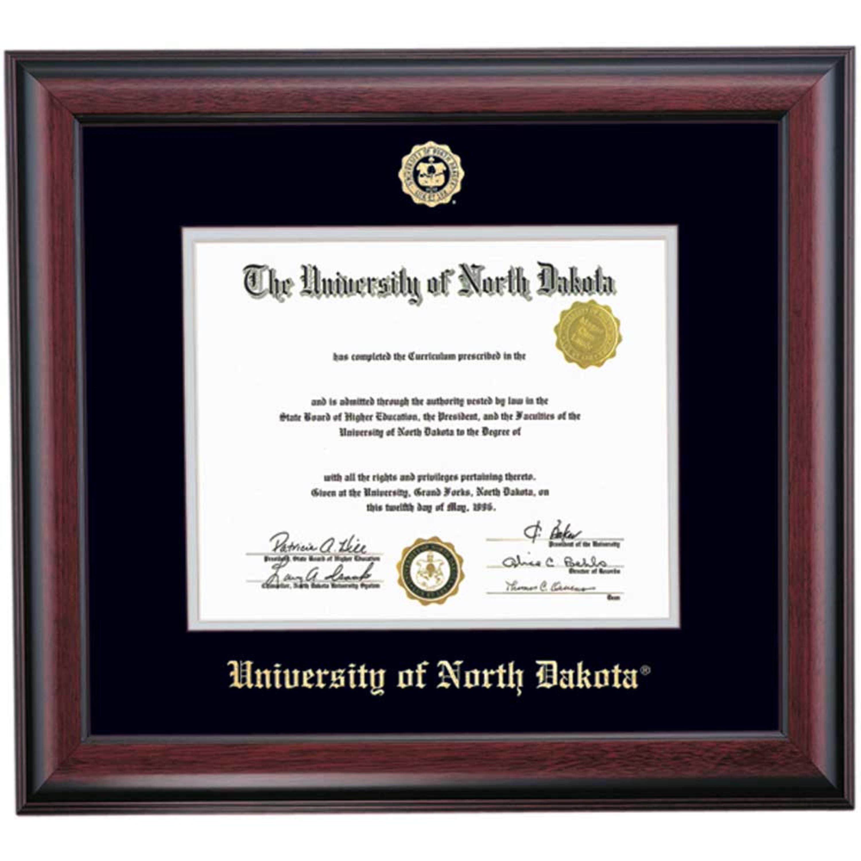 OCM Diploma Frame for University of North Dakota, 16" x 18" Diploma ...
