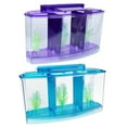 SPRING PARK Multifunctional LED Light Betta Aquarium Acrylic Fish Tank ...