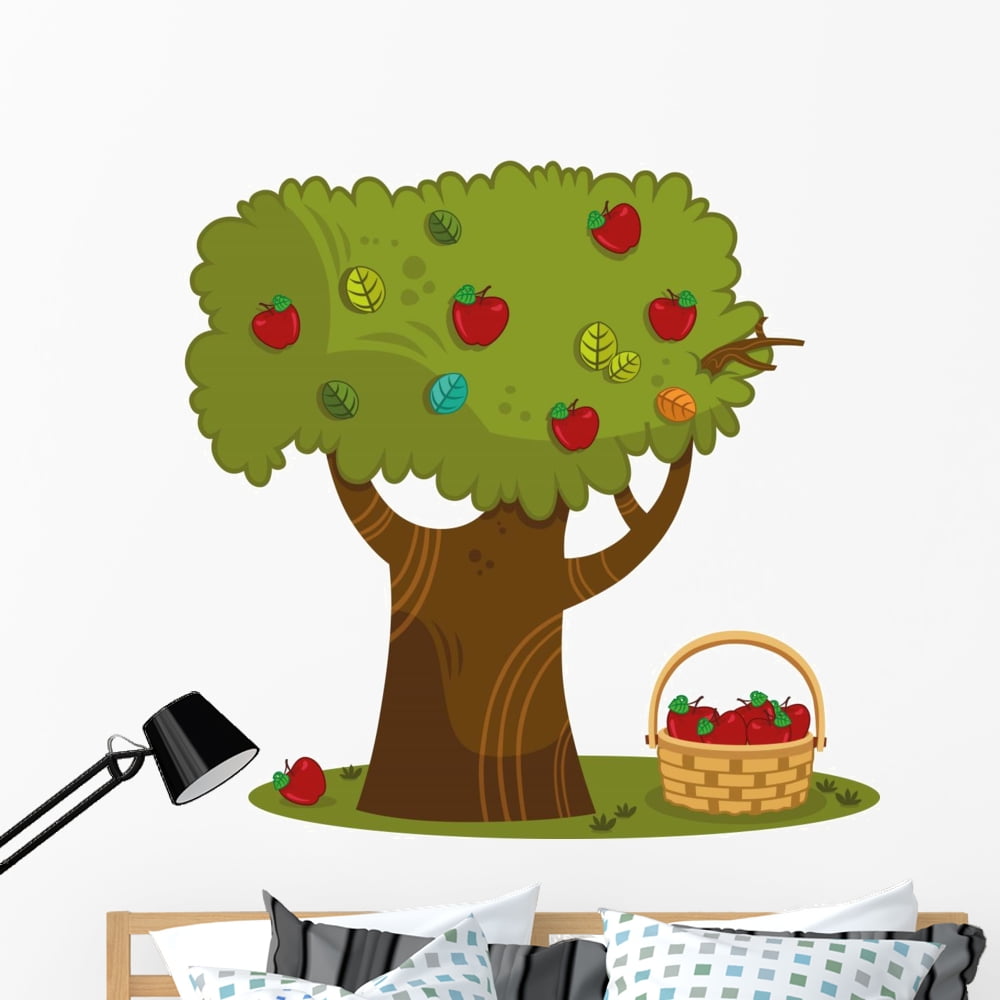 Apple Tree Wall Decal Sticker Set Wallmonkeys Individual Peel and Stick ...