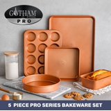 Free Shipping! Gotham Steel Nonstick Baking Pans 5 Piece Cookie Sheet ...