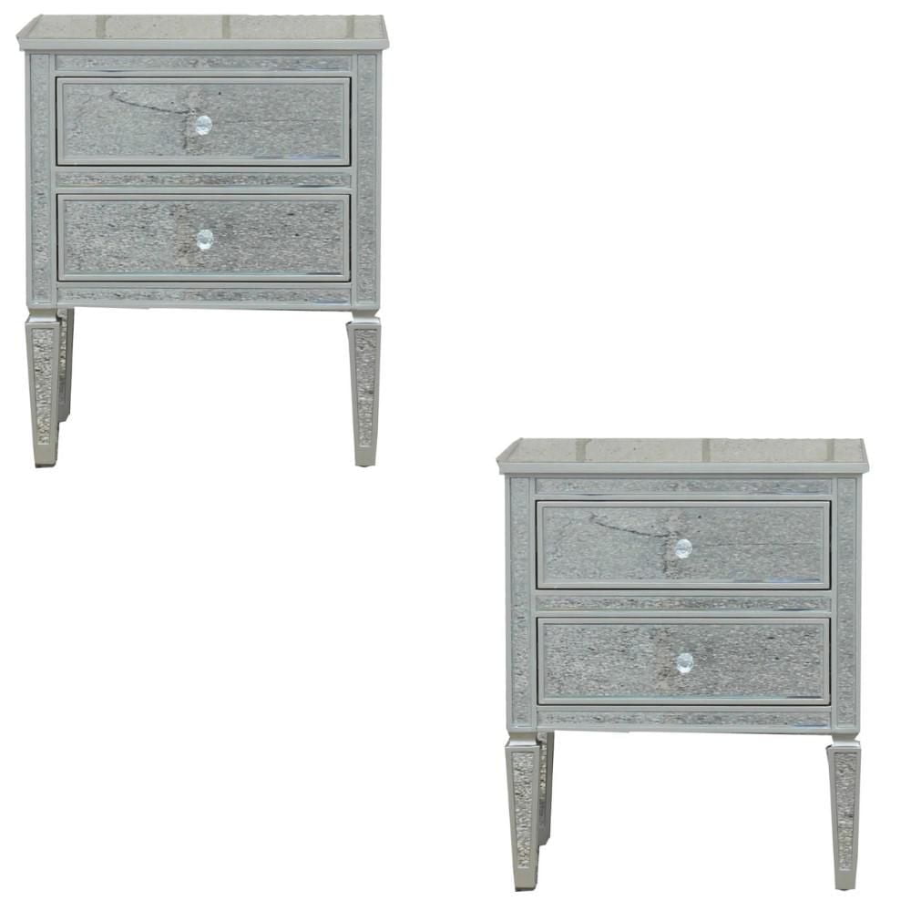 Click here for Plata Décor Import Inc Jassi Nightstand Set Of 2 prices
