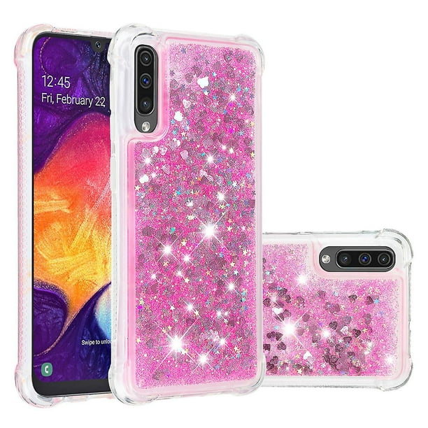 Samsung Galaxy A50/a50s/a30s Case Glitter Liquid Transparent Sparkly Shiny Bling Crystal Clear ...