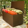 Tortuga Outdoor Sea Pines Large Wicker Storage Box, Java - Walmart.com