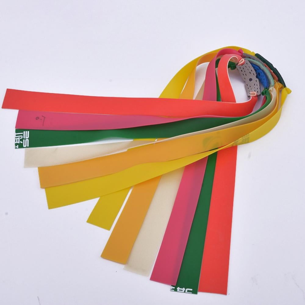 10 Pieces Flat Rubber Band for Slingshot Powerful Slingshot Rubber ...