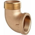 2" 90 Degree Street Elbow, Lead Free Brass, MNPT X FNPT, 125 PSI ...