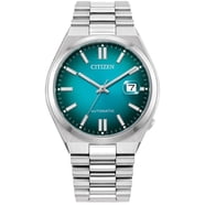 Citizen 43 x 12.40 mm Stainless Steel Green Luminous Dial Automatic 100 ...
