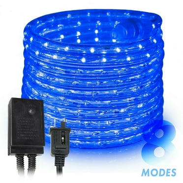 West Ivory (50' feet) BLUE LED Rope Lights 2 Wire Accent Holiday ...