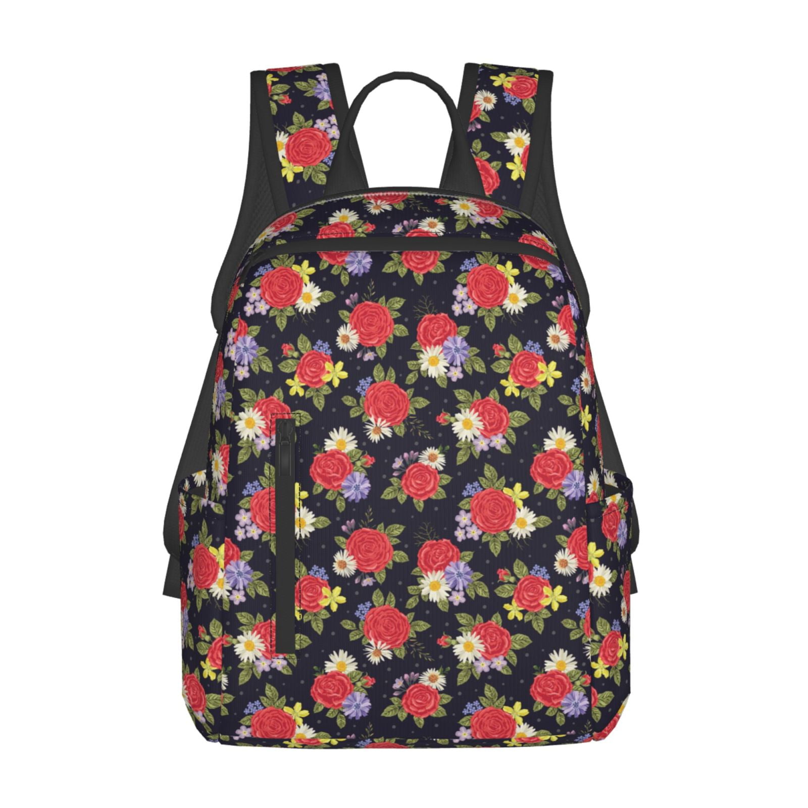 Click here for Xecao Red Rose Flower Print Lightweight Backpack F... prices